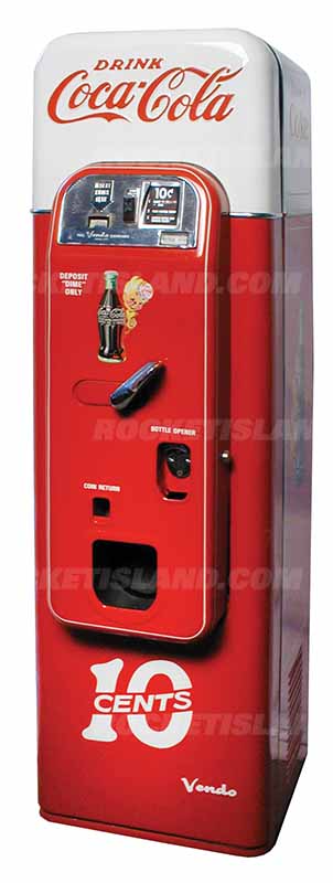 Coca-Cola Vendo 44 Vending Machine - Antique Americana